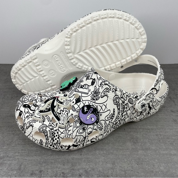 CROCS | Shoes | Crocs Classic Clog X Steve Harrington Collage Art White ...